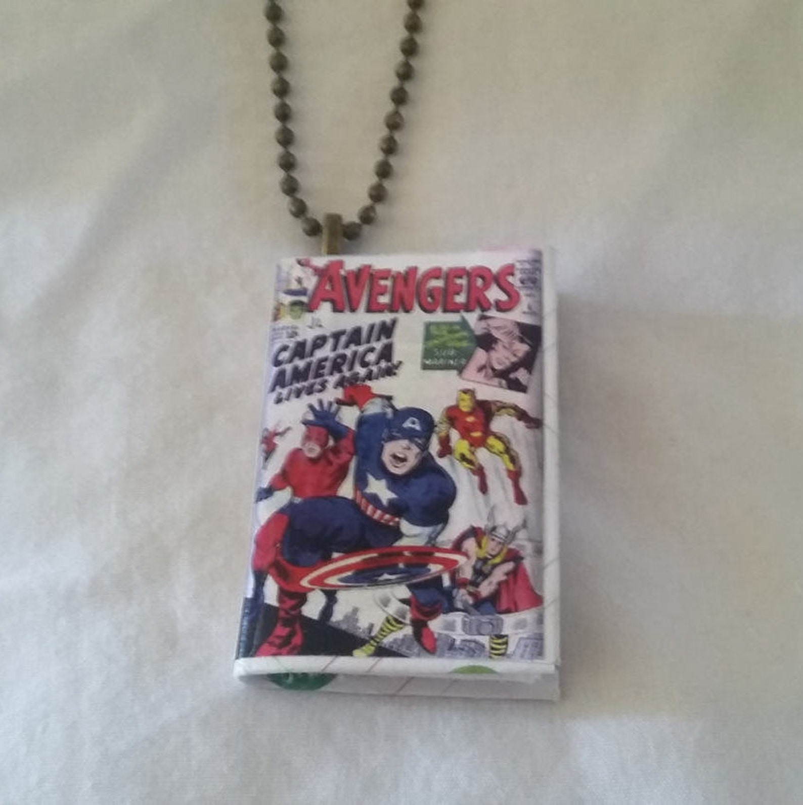 Avengers Comic Book Pendant Comic Book Pendant Comic Book - Etsy