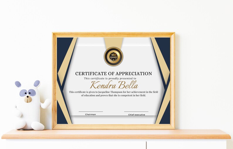 Certificate of Appreciation Template: Recognize and Commend Outstanding ...