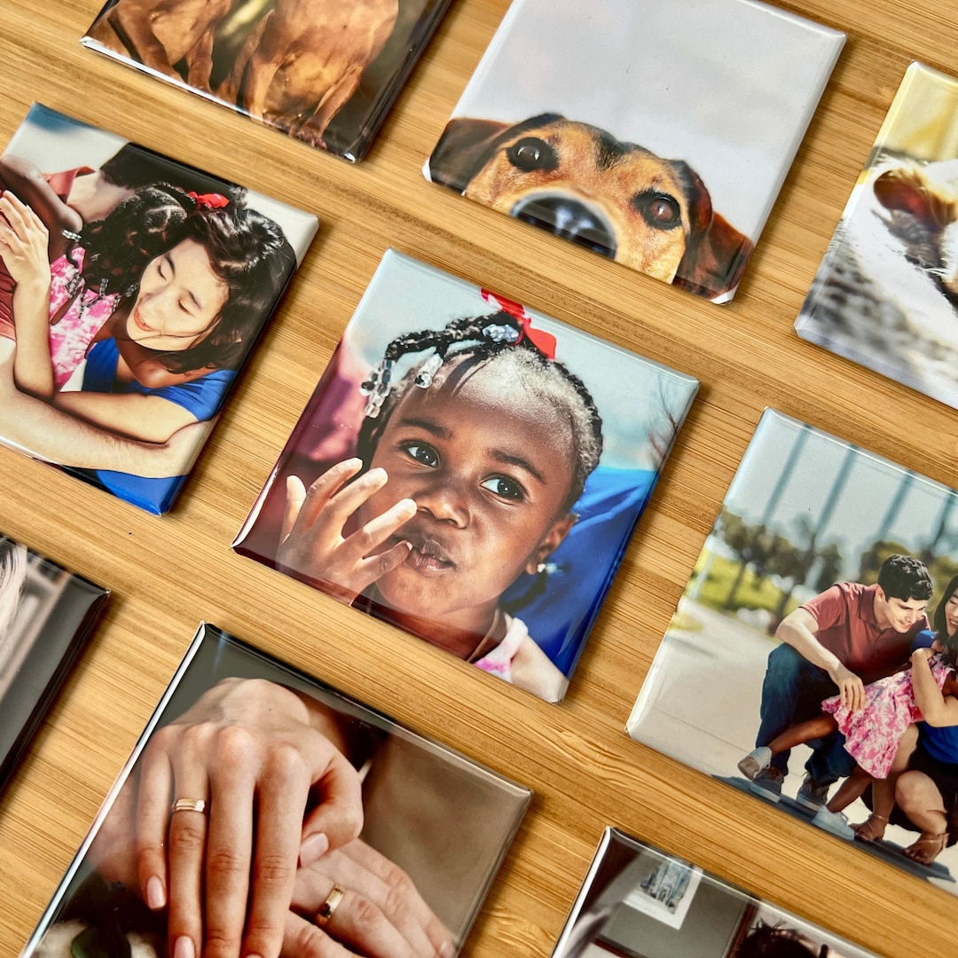 Custom Fridge Magnets 2x2 (set of 9) - Personalized Gifts - Etsy