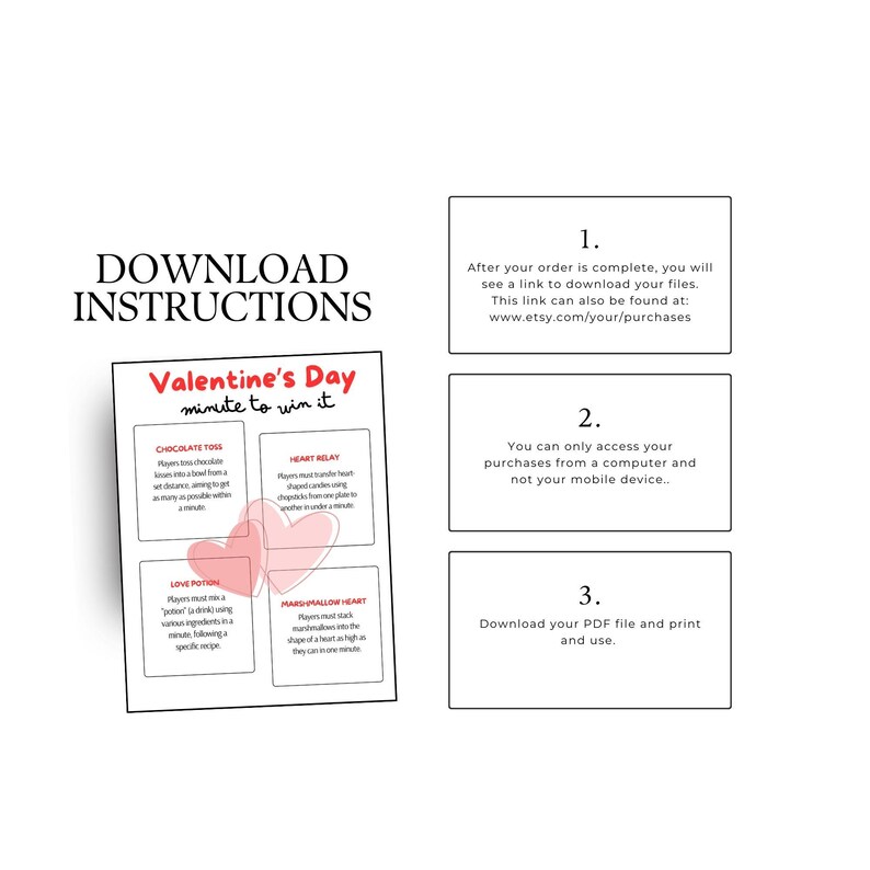 Valentine’s Day Game Night: 20 Minute to Win It Challenges! | Printable ...