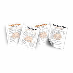 Halloween Minute to Win It Games for Kids | Halloween Party Printable ...