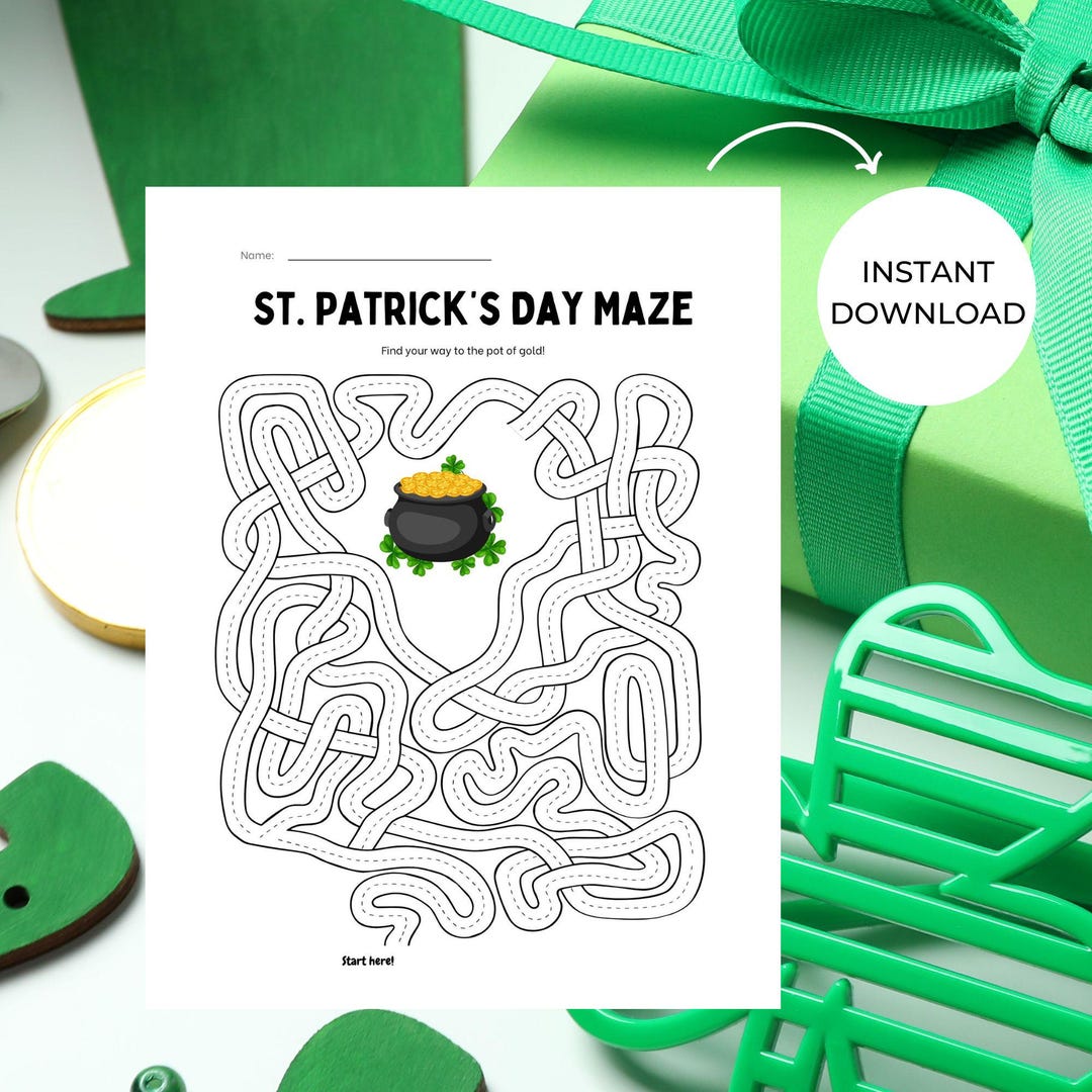 St. Patrick's Day Mazes for Kids | Fun Printable Activity for ...