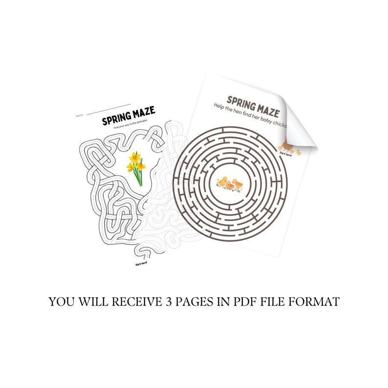 Printable Spring Mazes for Kids | 3 Fun & Engaging Activity Worksheets ...
