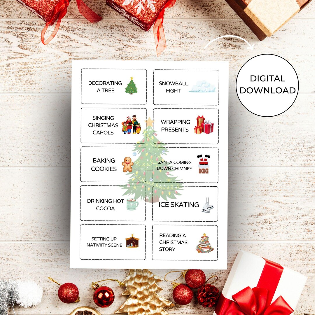 Ultimate Christmas Charades Game for Kids - Etsy
