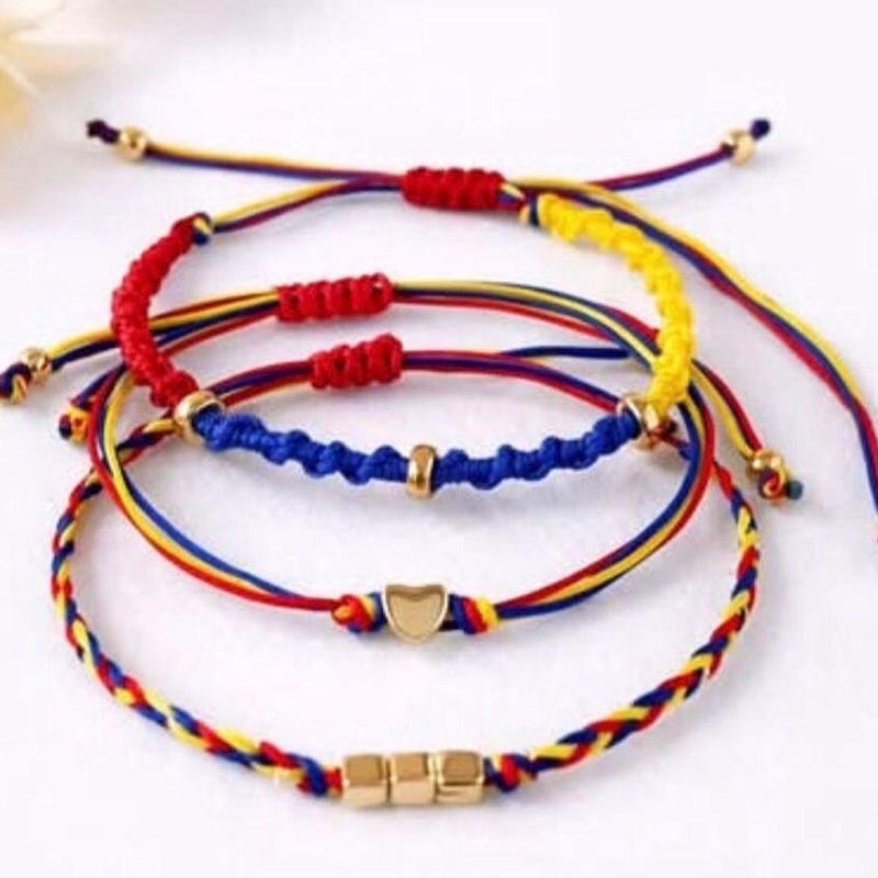 Colombia Bracelet Flag - Etsy