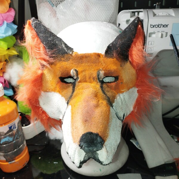 Therian Fox Mask - Etsy UK