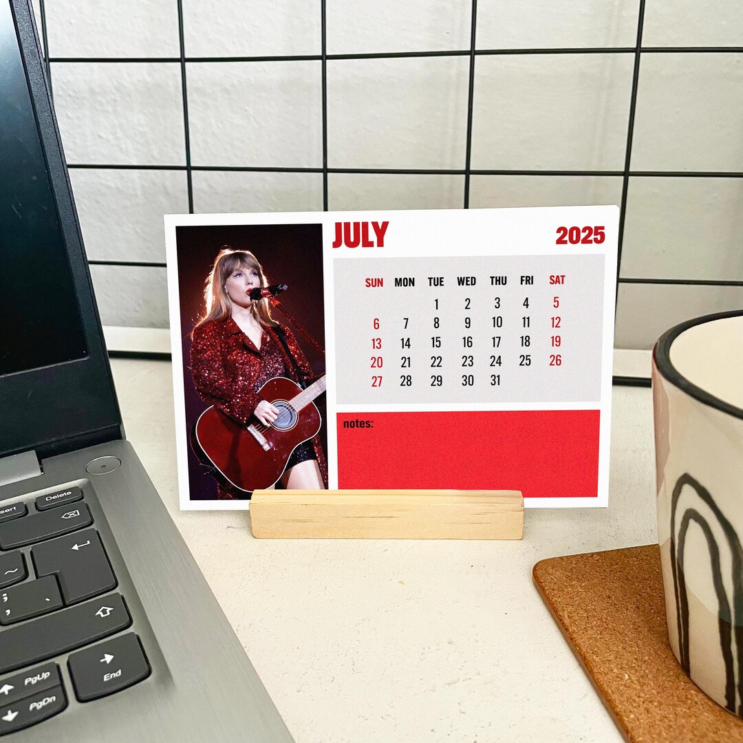 Taylor Swift 2025 Calendar Eras Tour Aesthetic Desk Calendar With ...