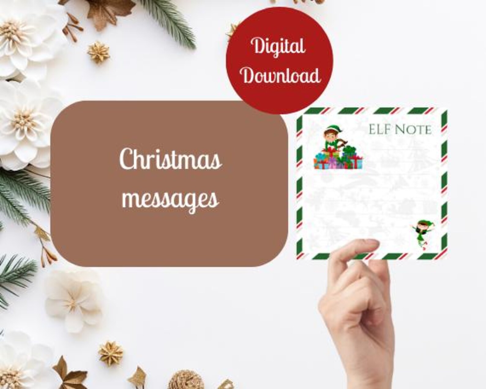 5 Christmas Elf Notes, Elf Printable, Elf Kit, Christmas Elf Kit ...