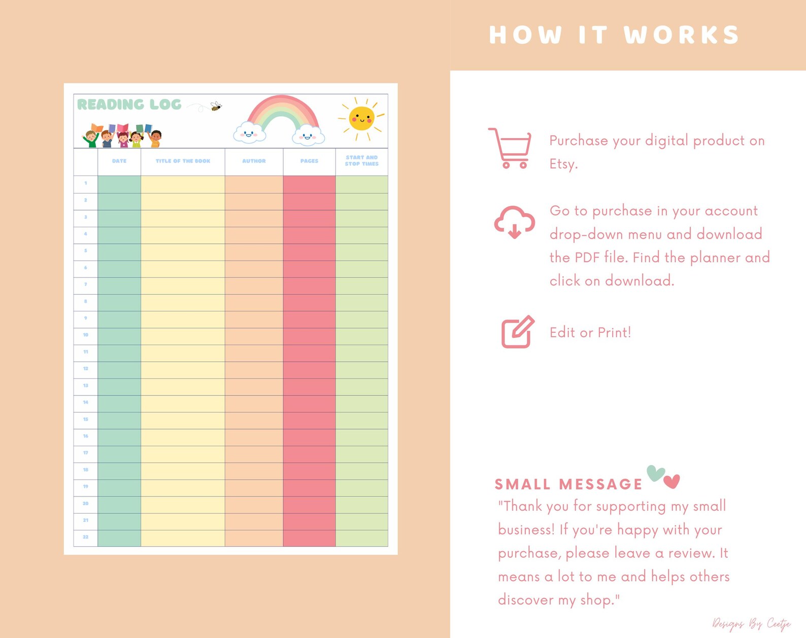 Kids Reading Tracker Reading Log Printable Reading Log Homeschool ...