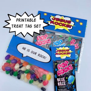 Jesus Christian Easter Basket Treat Bag Topper Printable Easter Sunday ...