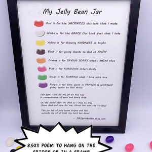 PRINTABLE Holy Week Activity for Kids Jelly Bean Sacrifice Jar Activity ...