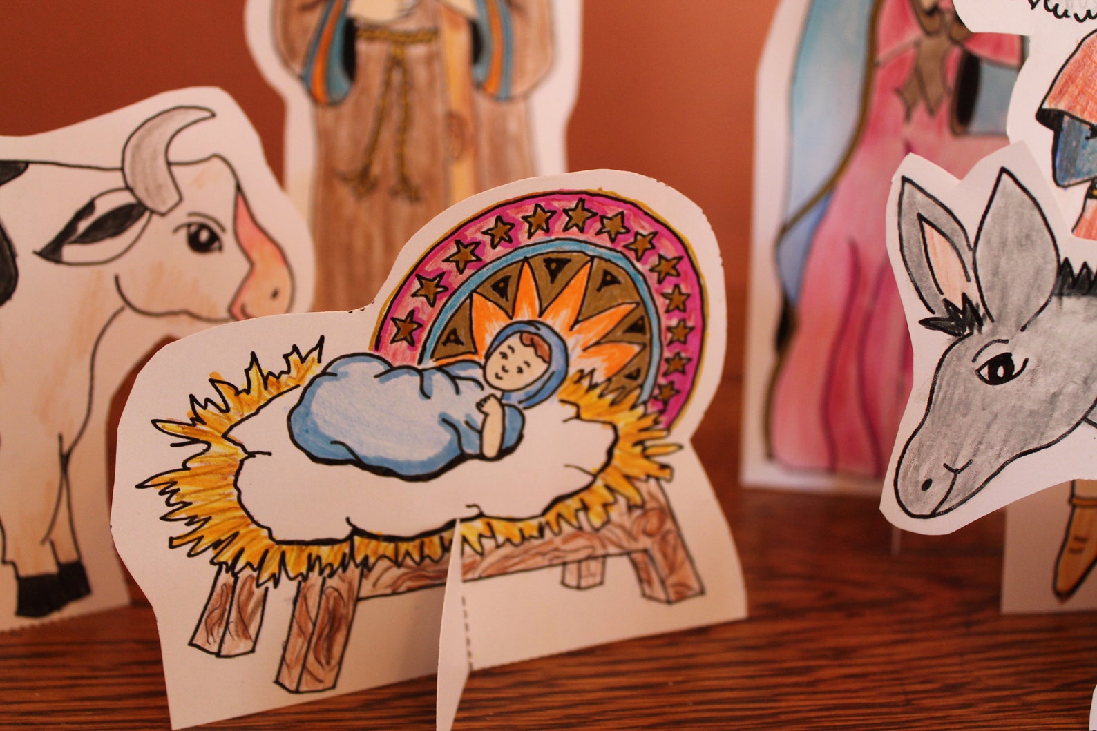Printable Christmas NATIVITY Scene Paper Dolls for Children - Etsy