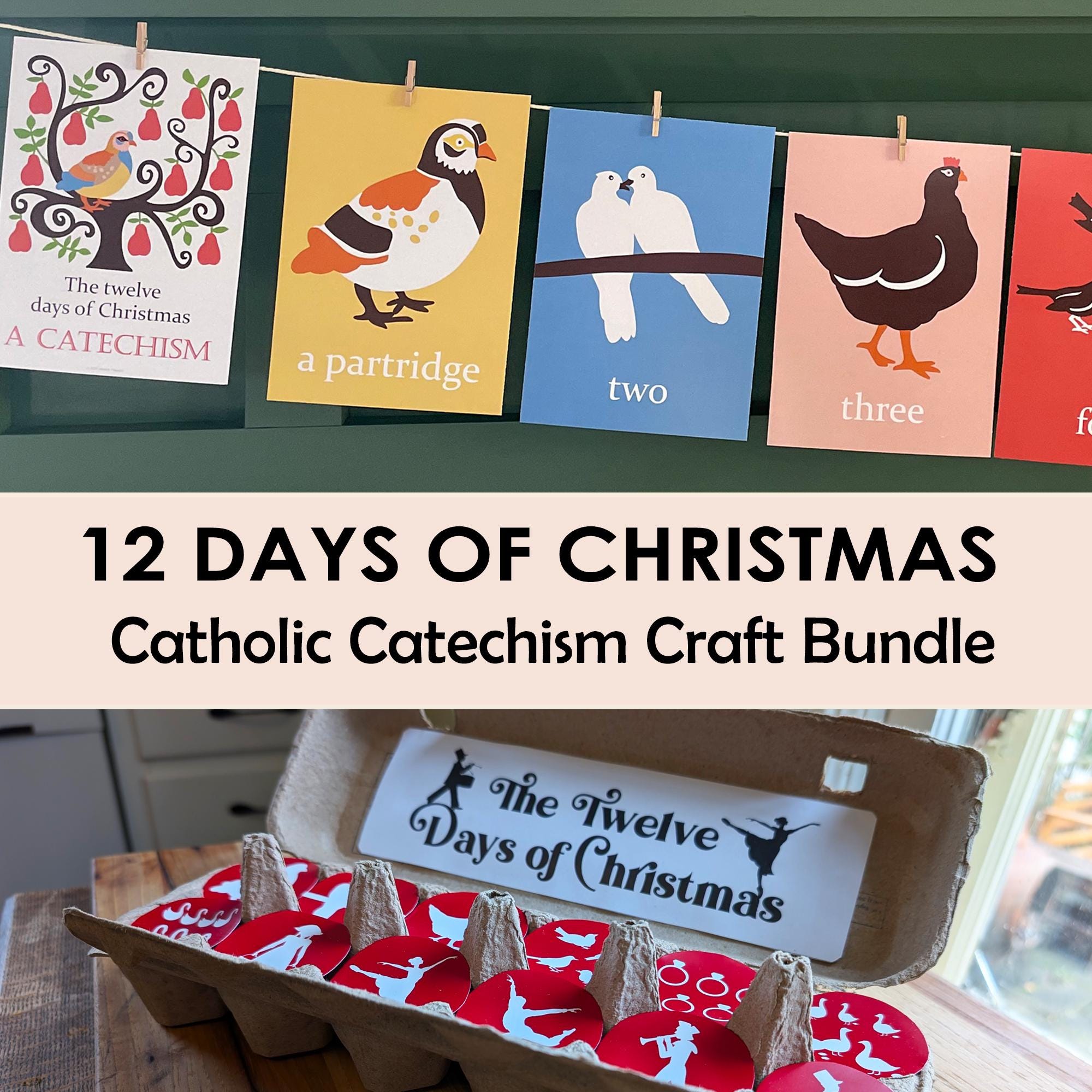 12 Twelve Days of Christmas - Catholic Advent Epiphany Lesson Activity ...