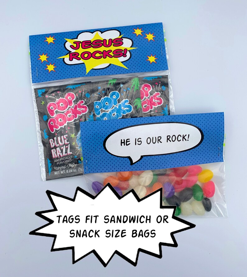 Jesus Christian Easter Basket Treat Bag Topper Printable Easter Sunday ...