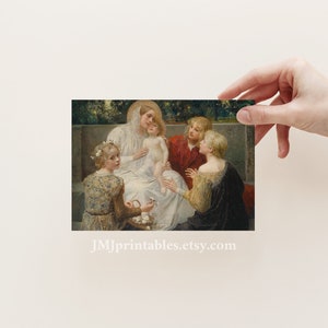 Our Lady Blessed Mother PRINTABLE Catholic Art Print Blessed Virgin ...