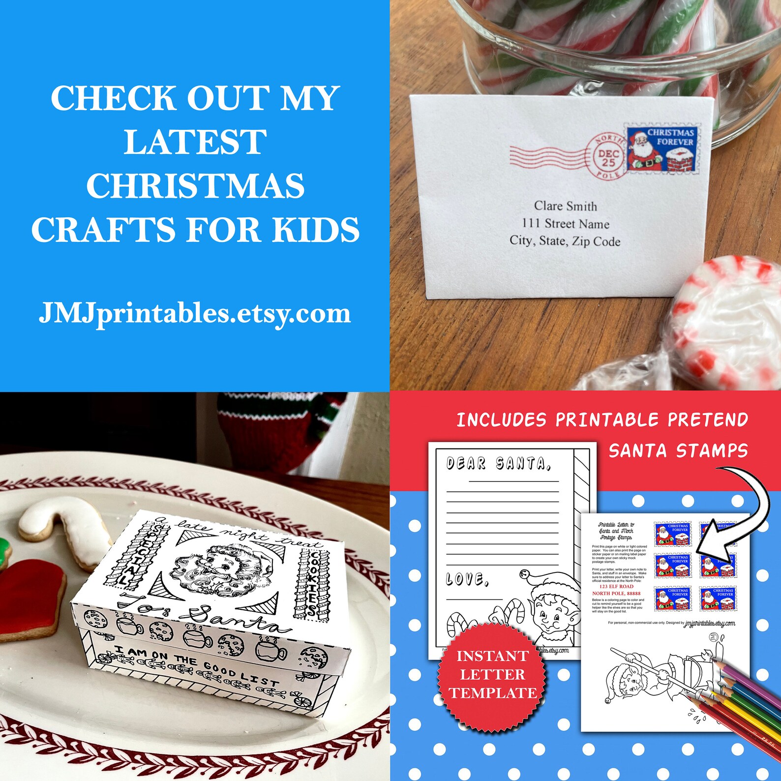 Editable Letter From Santa Claus Printable Christmas Letter | Etsy