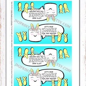 Smores Easter Treat Bag Toppers Easter Basket Stuffer Favor Labels ...