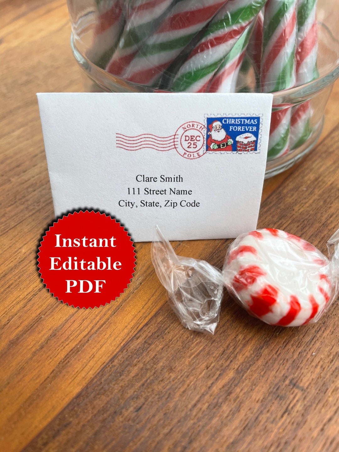 Miniature Elf Letter From Santa's Workshop | Personalized Editable ...