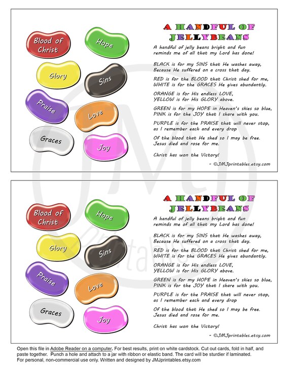 Jelly Bean Prayer Catholic