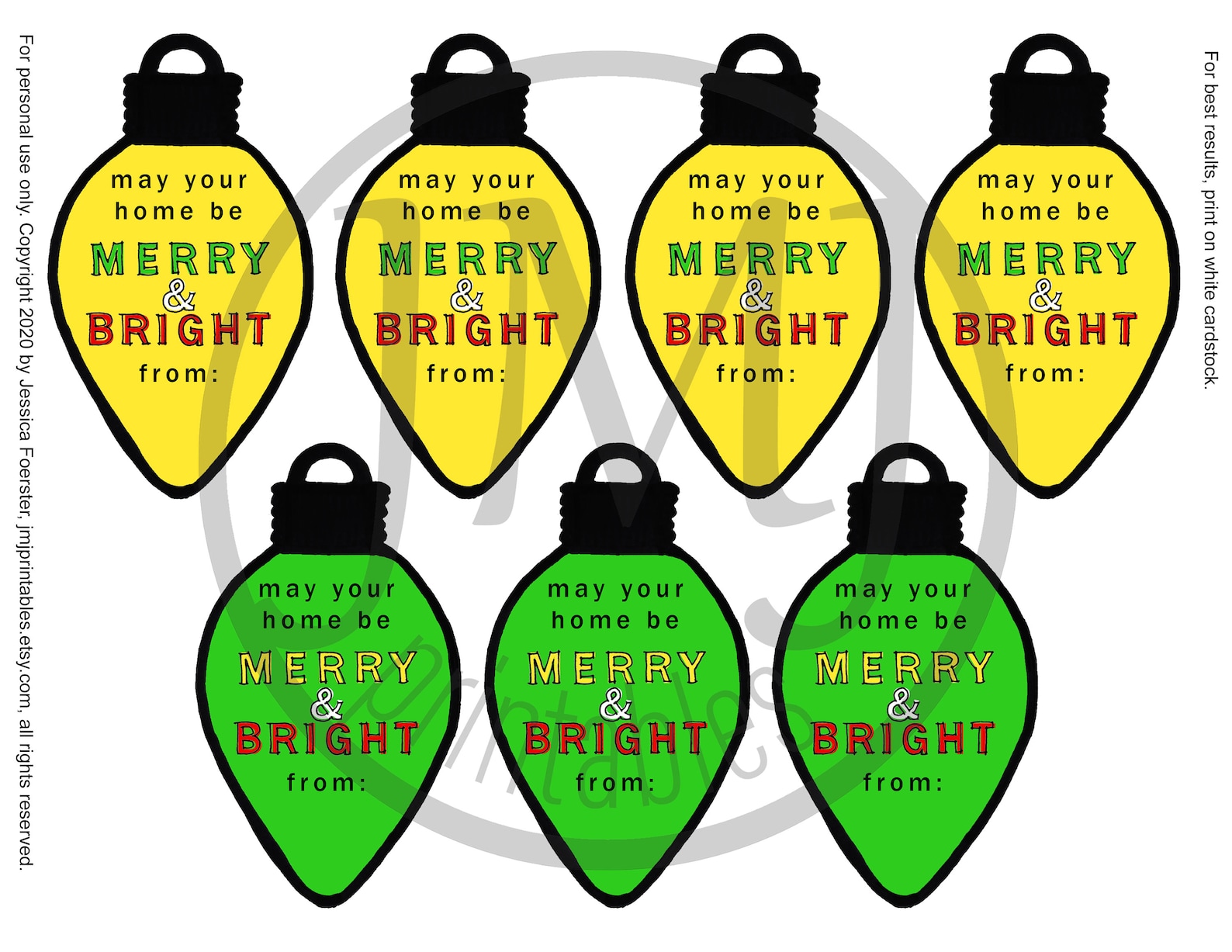 Printable Gift Tag for Cleaning Spray Bottle | Last Minute Neighbor ...