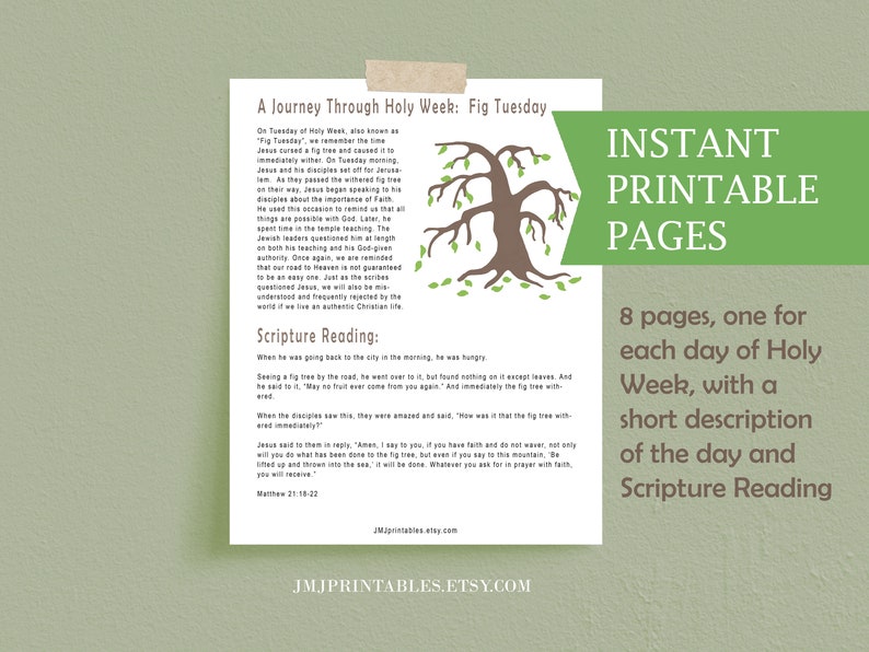 Catholic Holy Week Printable Booklet & Story Card Prints - Etsy