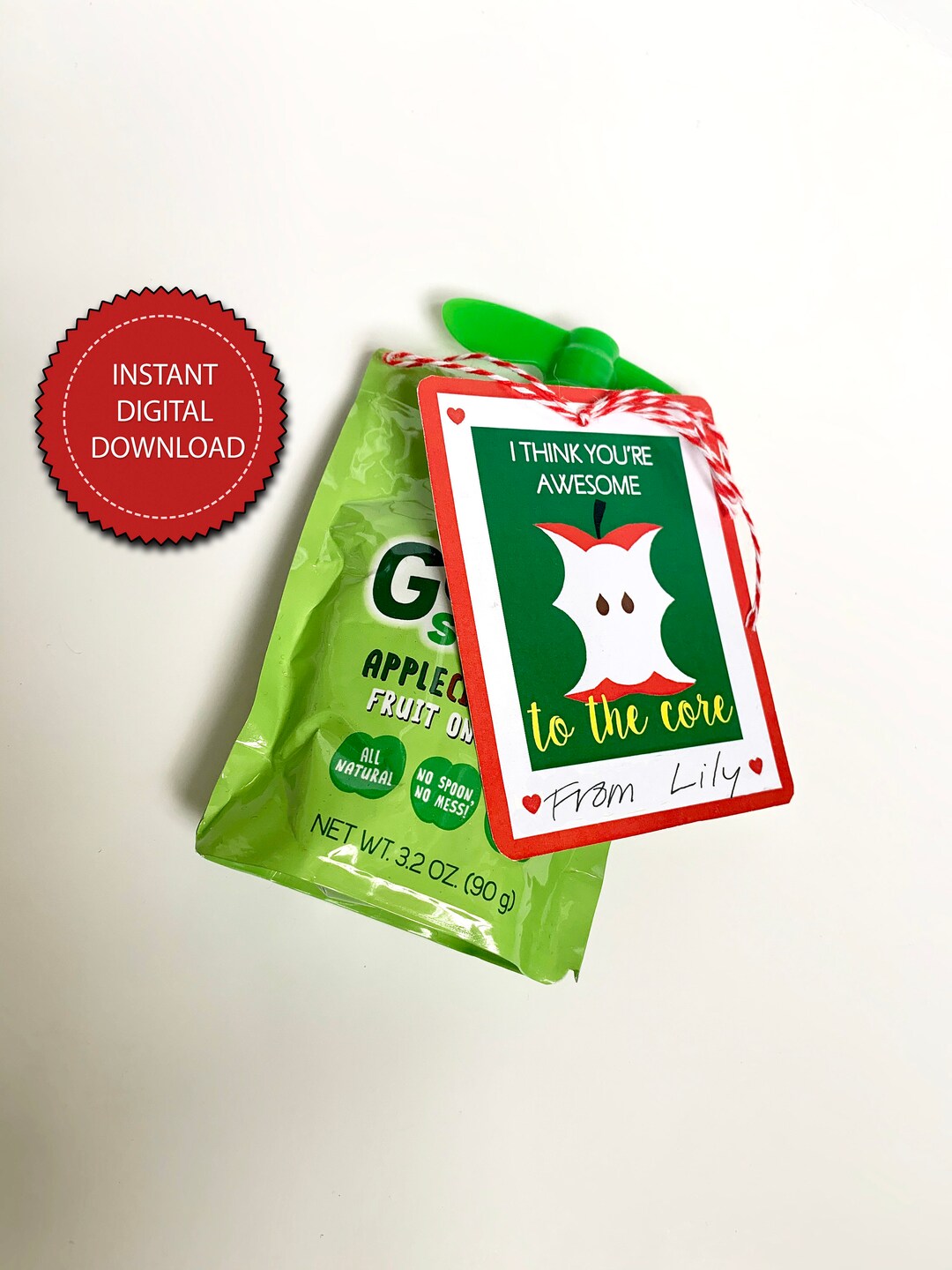 Squeeze Pouch Printable Tag, BIRTHDAY Healthy Classroom Treat, TODDLER ...
