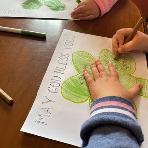 Saint Patrick Craft Catholic Lent PRINTABLE Craft Kids Shamrock Pop-up ...