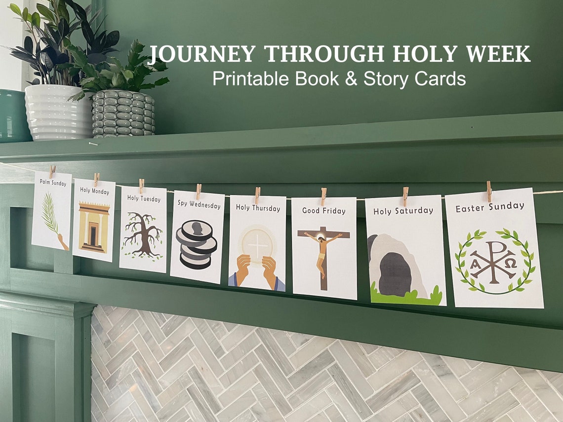 Catholic Holy Week Printable Booklet & Story Card Prints - Etsy