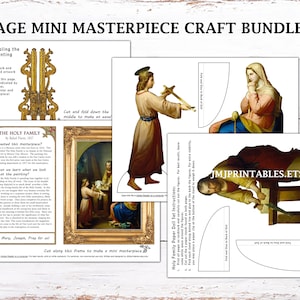 Catholic Paper Dolls Art Lesson Craft PRINTABLE Holy Family Kids ...