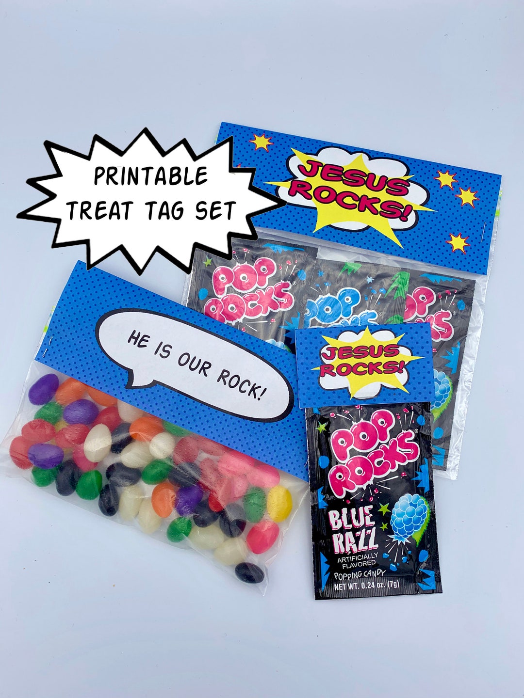 Jesus Christian Easter Basket Treat Bag Topper Printable Easter Sunday ...