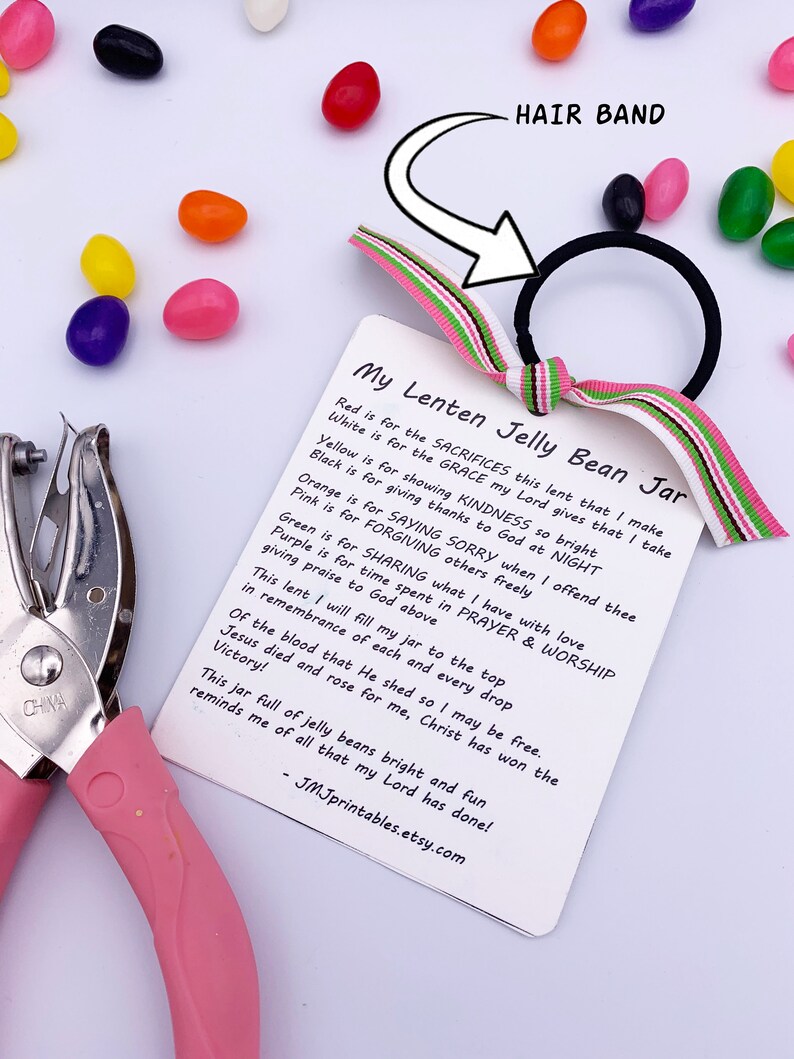 Lent Activity for Kids PRINTABLE Sacrifice Jar Jelly Bean TAGS - Etsy