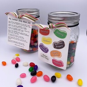 Lent Activity for Kids PRINTABLE Sacrifice Jar Jelly Bean TAGS and ...