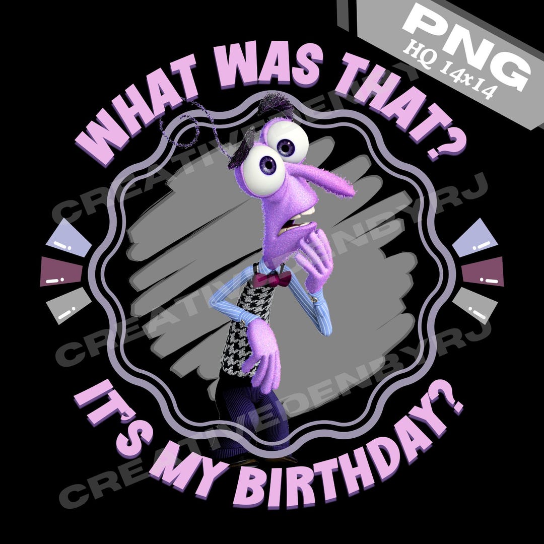 Inside Out Fear PNG: Birthday Party Clipart (digital Download) - Etsy