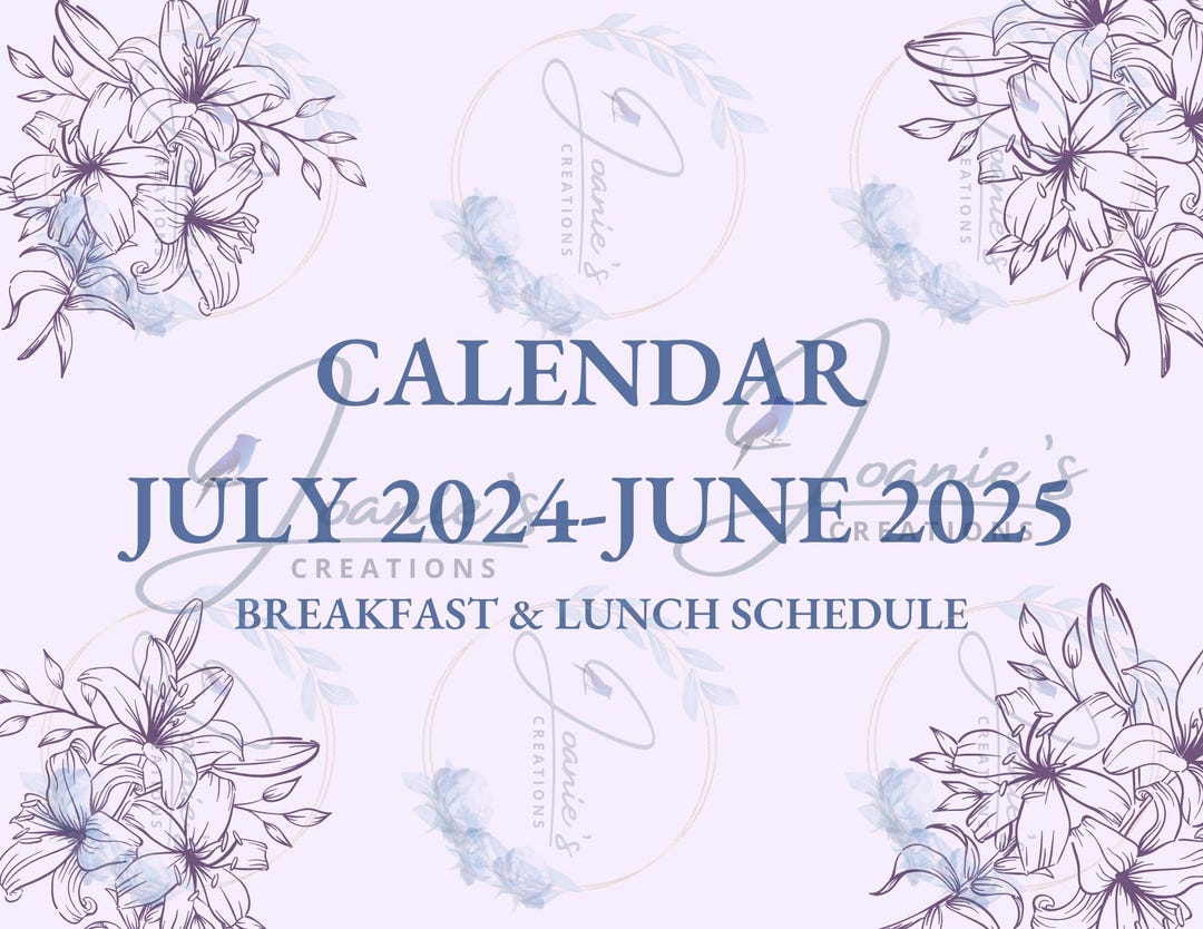Calendar Breakfast/lunch Meeting Schedule - Etsy