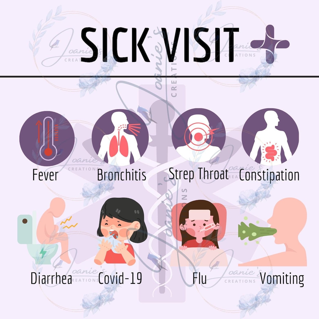 Sick Visit Health Social Media Flyer - Etsy