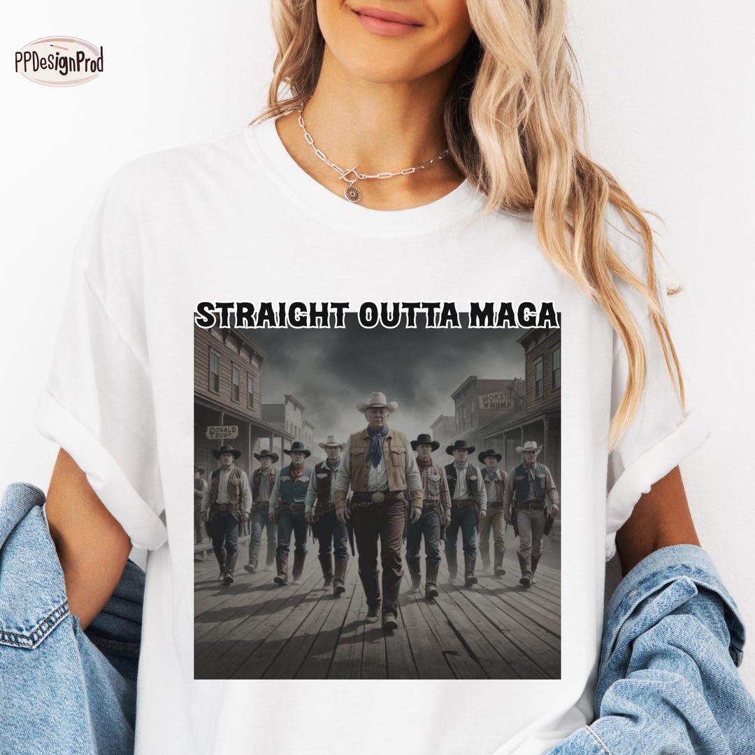 Straight Outta MAGA PNG Digital Download Western Cowboy Themed ...