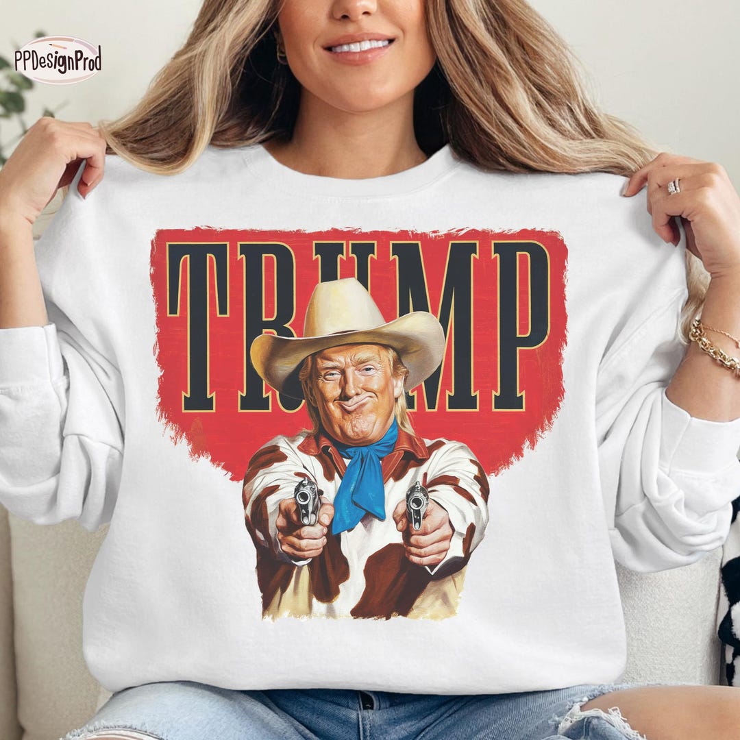 Cowboy Trump PNG Western Trump Digital Download 4th of July Art ...