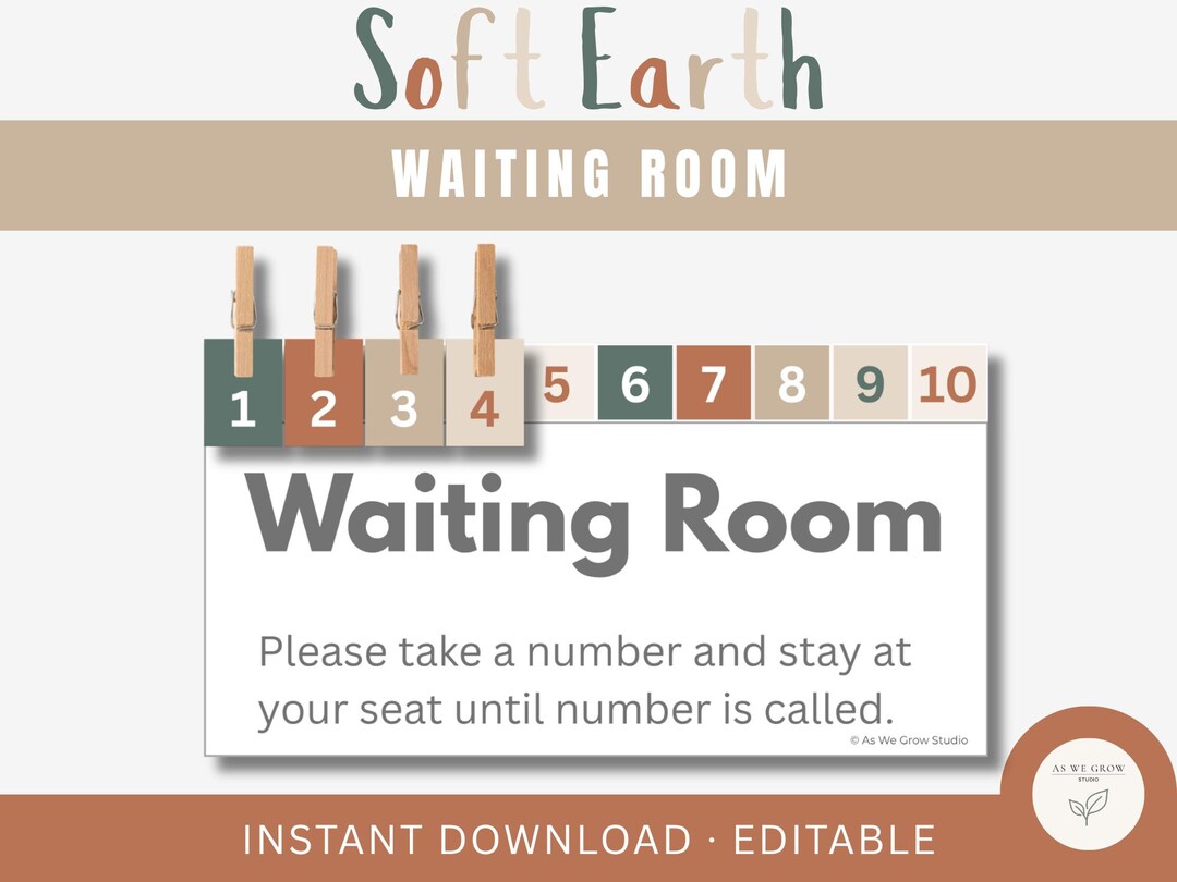 Classroom Waiting Room System | Take a Number Poster, Early Finishers ...