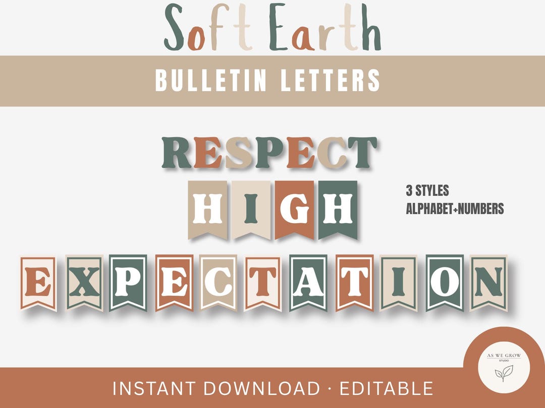 Editable Bulletin Board Letters | Subjct Title Buntings | Alphabet ...