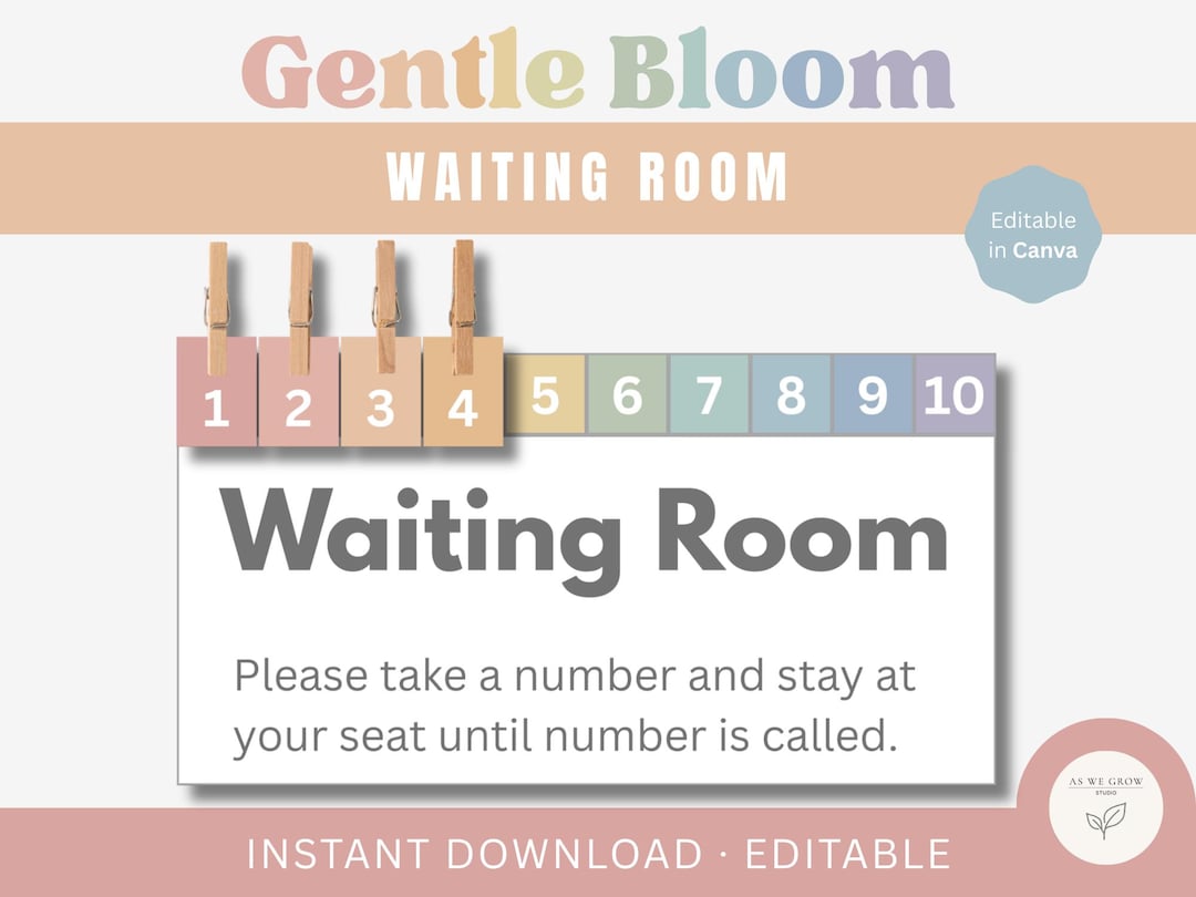 Classroom Waiting Room System | Take a Number Poster, Early Finishers ...