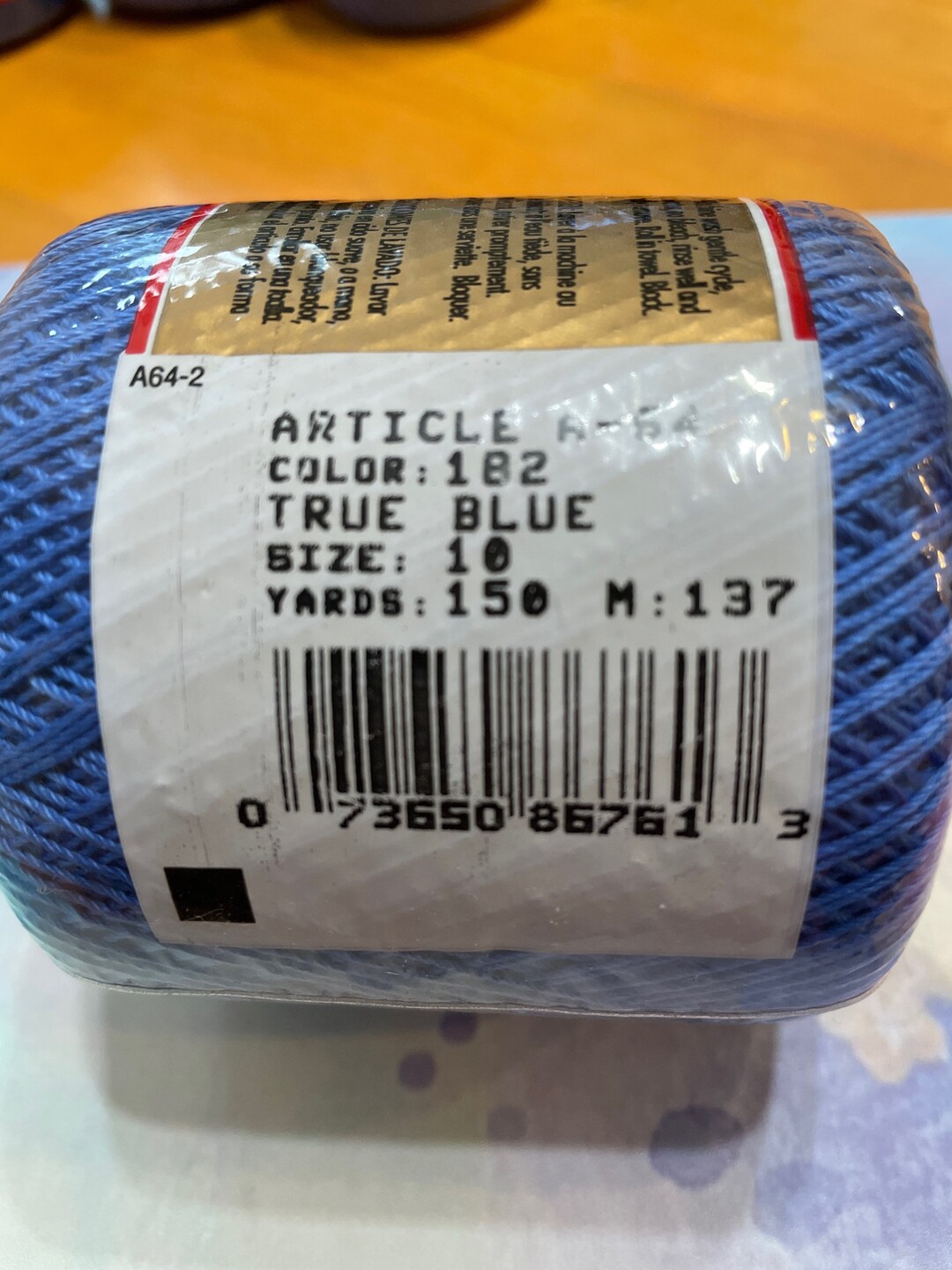 Knit Cro-sheen Cotton Crochet Thread 150 Yards True Blue - VINTAGE - Etsy