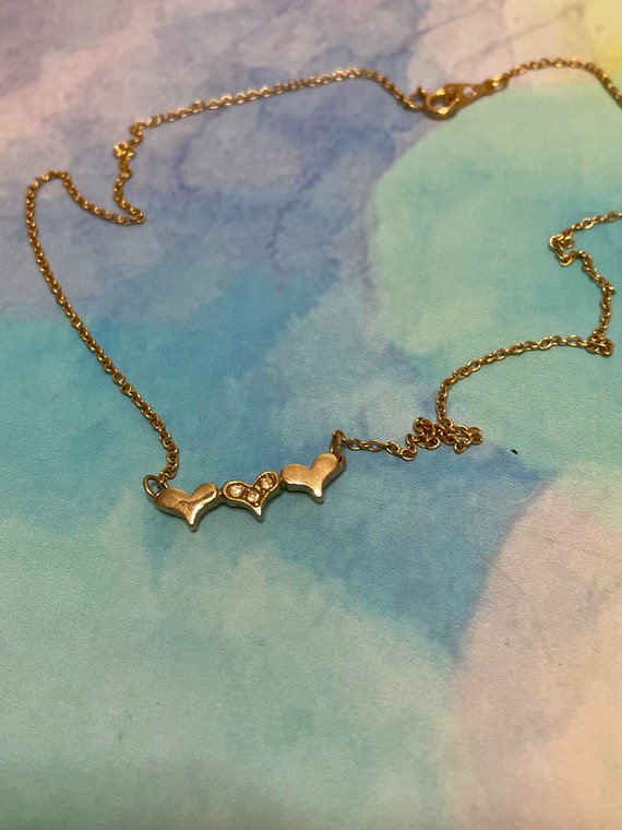 Triple heart pendant - Gem
