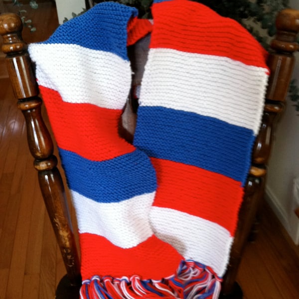 Red White Blue Scarf - Etsy