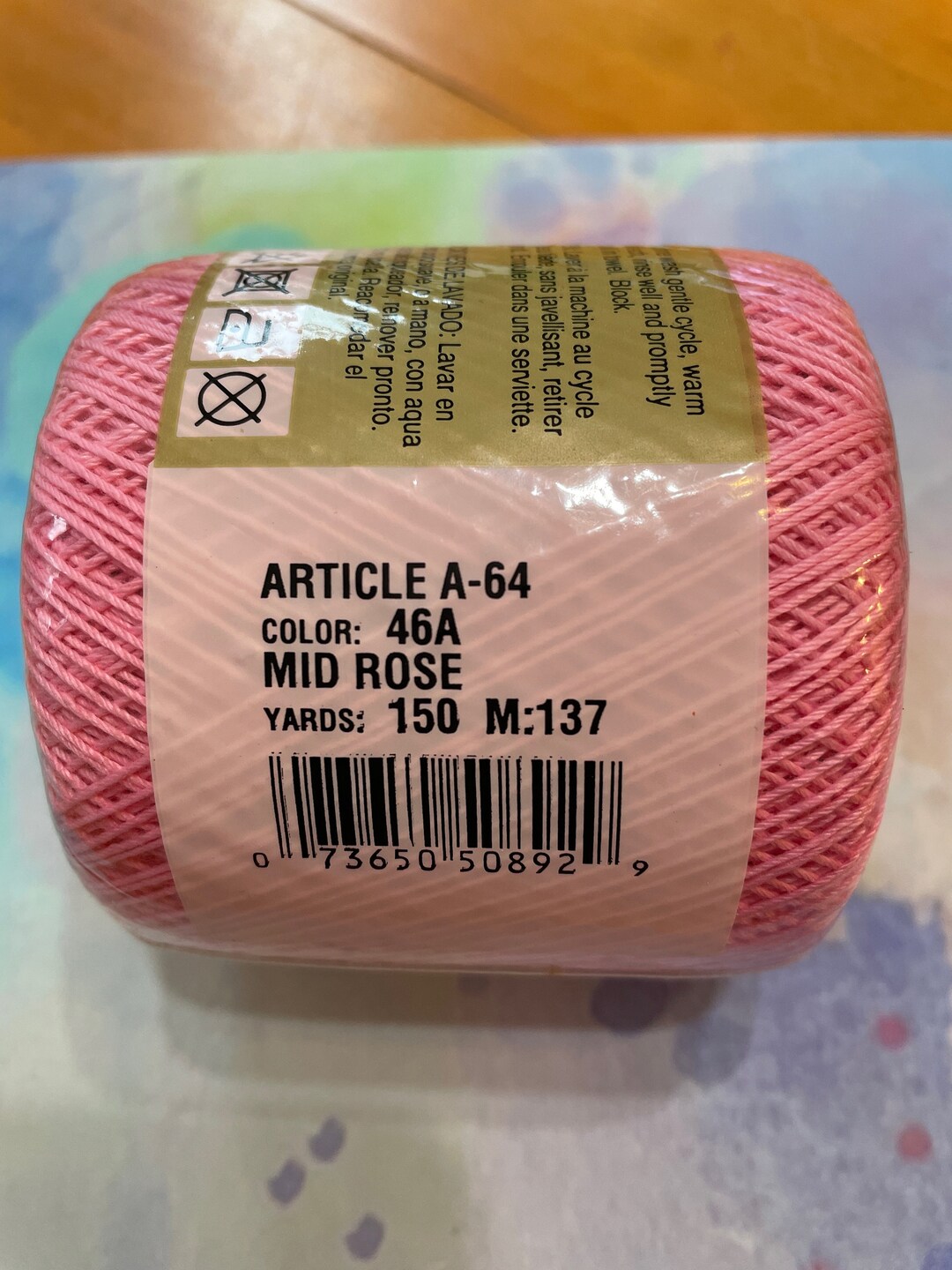 Knit Cro-sheen Cotton Crochet Thread 150 Yards Mid Rose - VINTAGE - Etsy