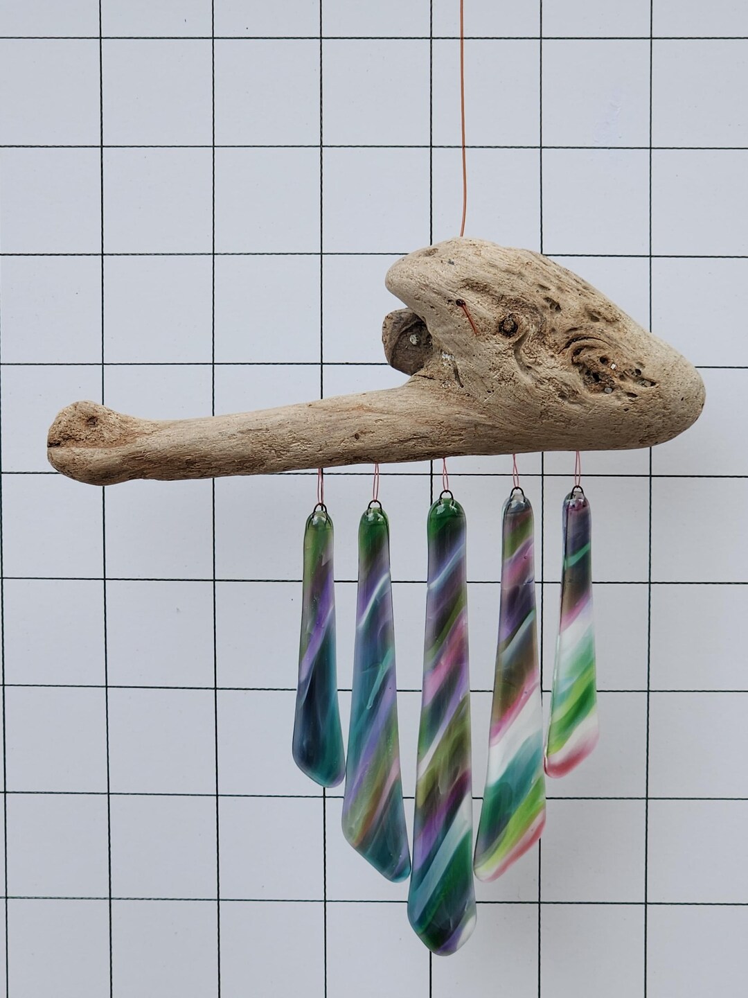Tinkly Winkler Stained Glass Wind Chimes - Etsy