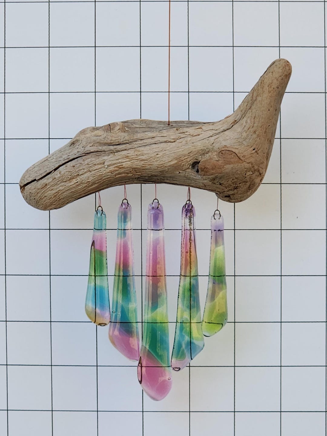 Stained Glass Wind Chimes-tinkly Winkler - Etsy