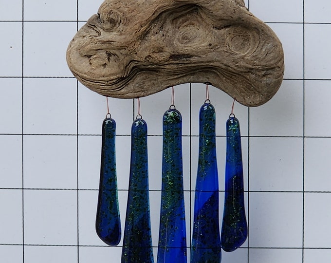 Driftwood Stained Glass Wind Chimes-tinkly Winkler - Etsy