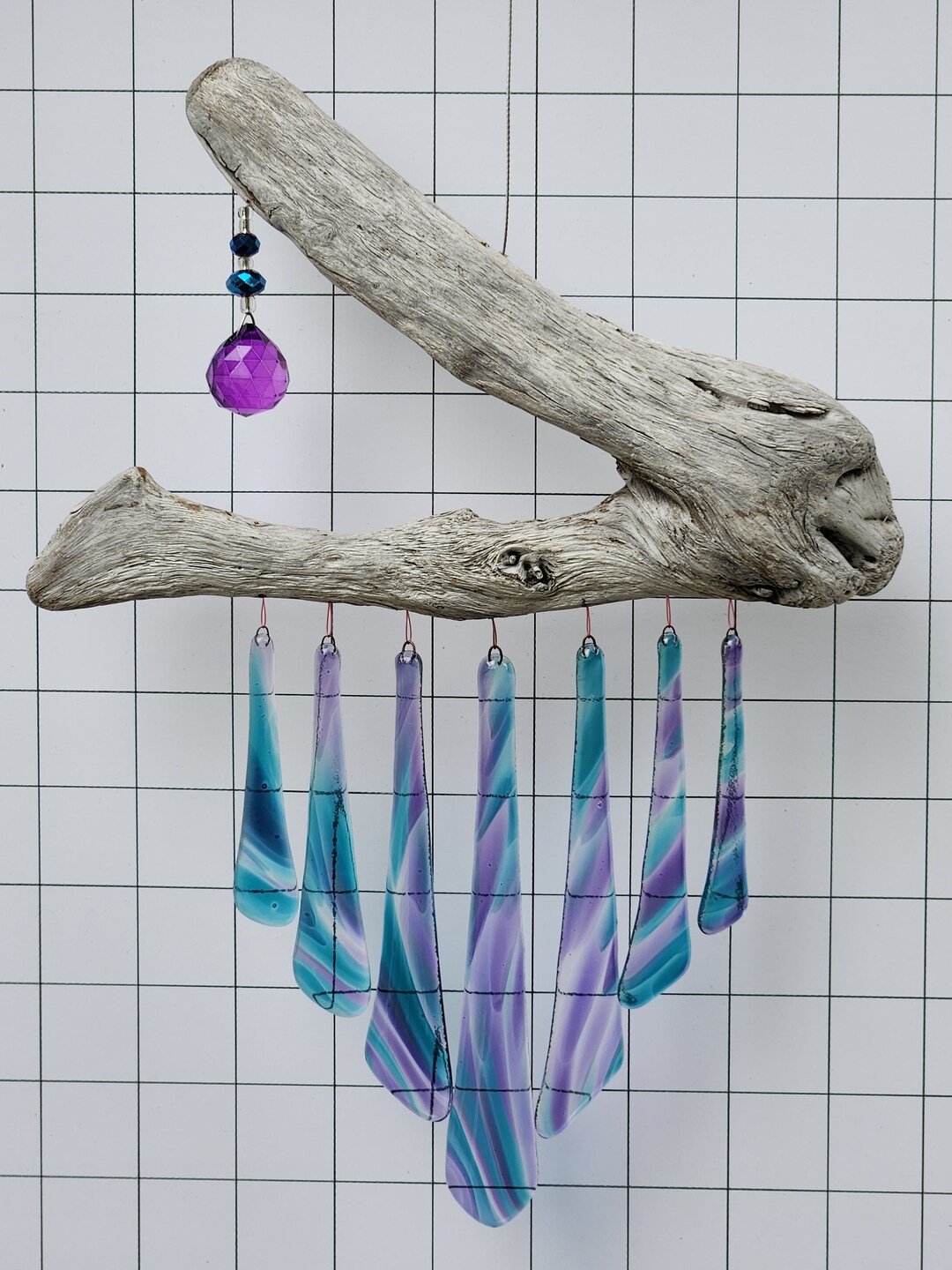 Stained Glass Wind Chimes-tinkly Winkler - Etsy