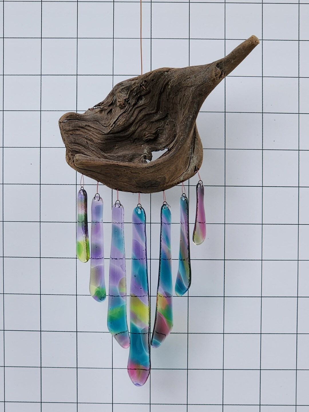 Tinkly Winkler Stained Glass Wind Chimes - Etsy