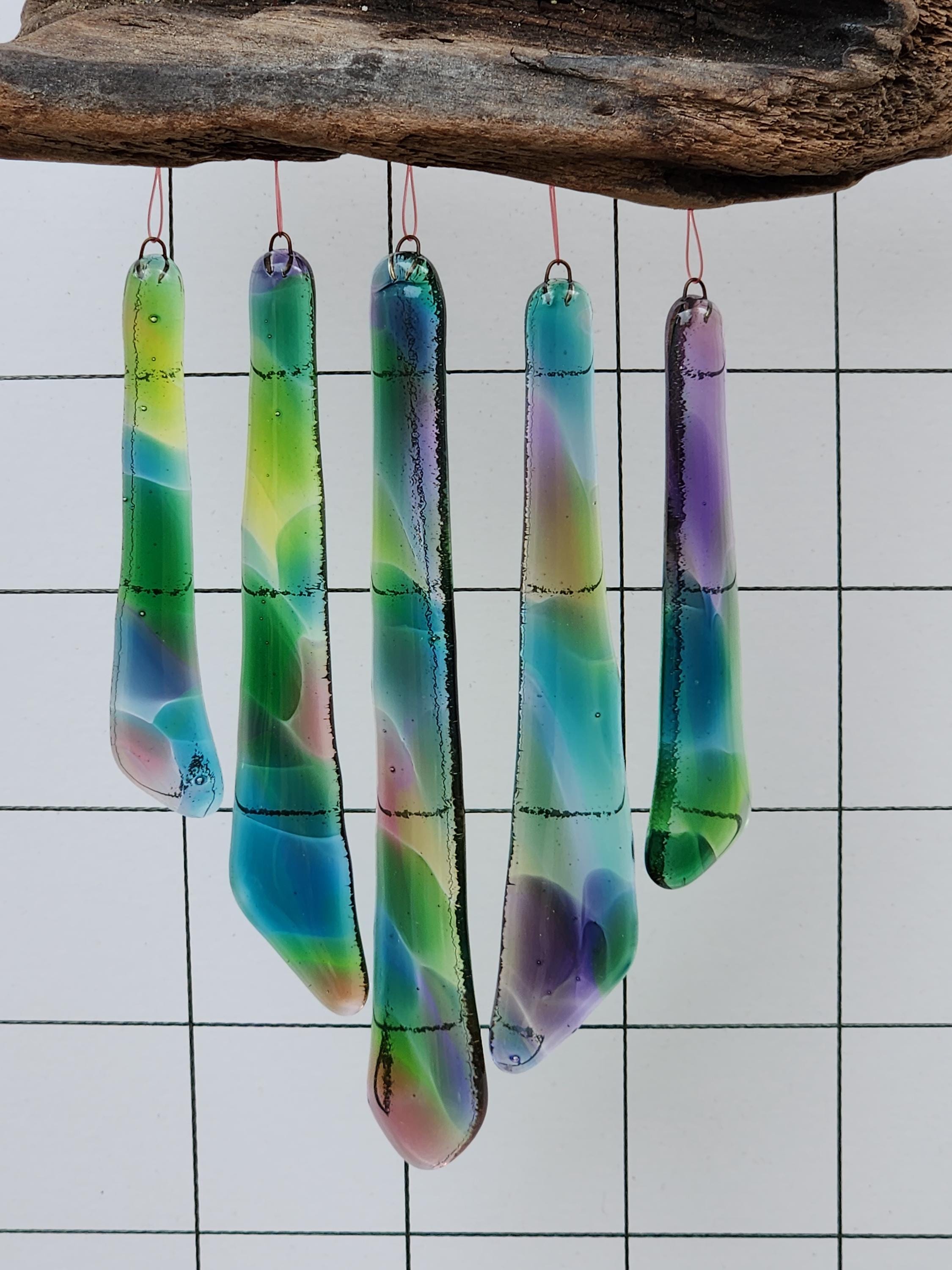 Tinkly Winkly Stained Glass Windchimes - Etsy